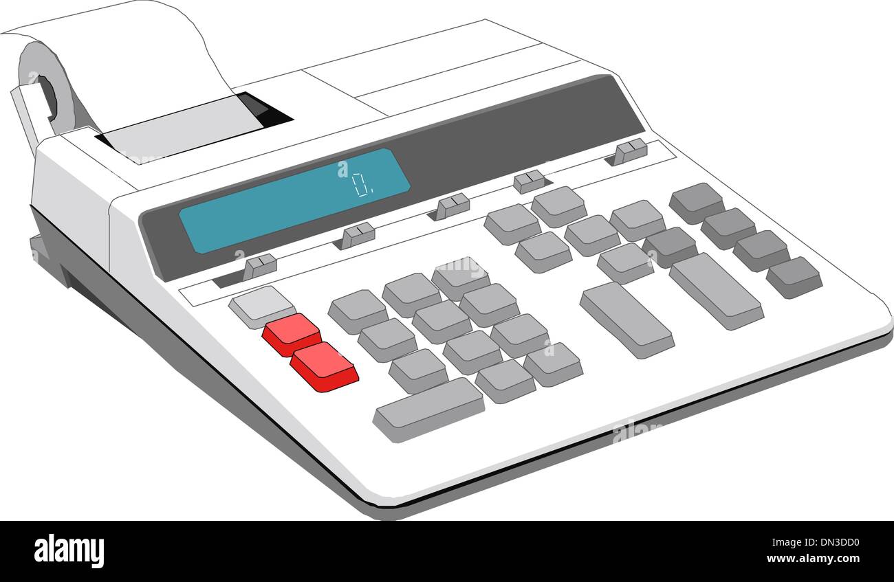 Electronic cash register Stock Vector Image & Art - Alamy