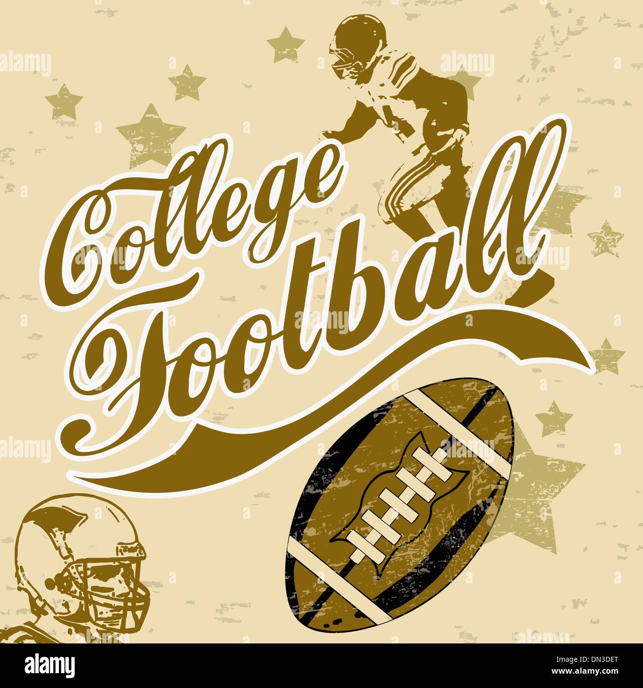 Vintage football poster hi-res stock photography and images - Alamy