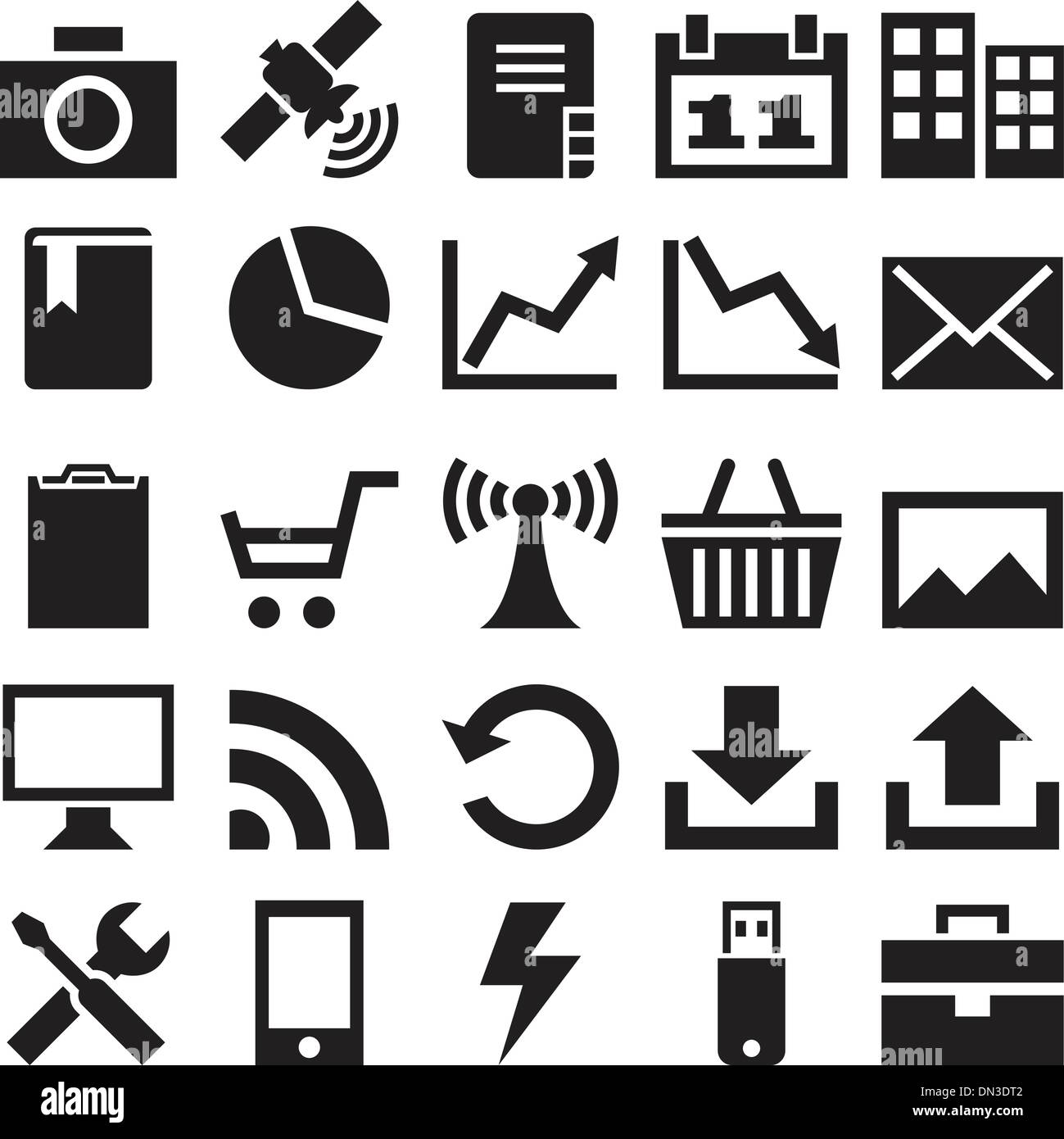 Set internet icons Stock Vector Image & Art - Alamy