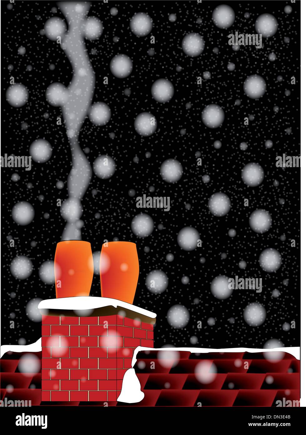 Snow on roof roof Stock Vector Images - Alamy