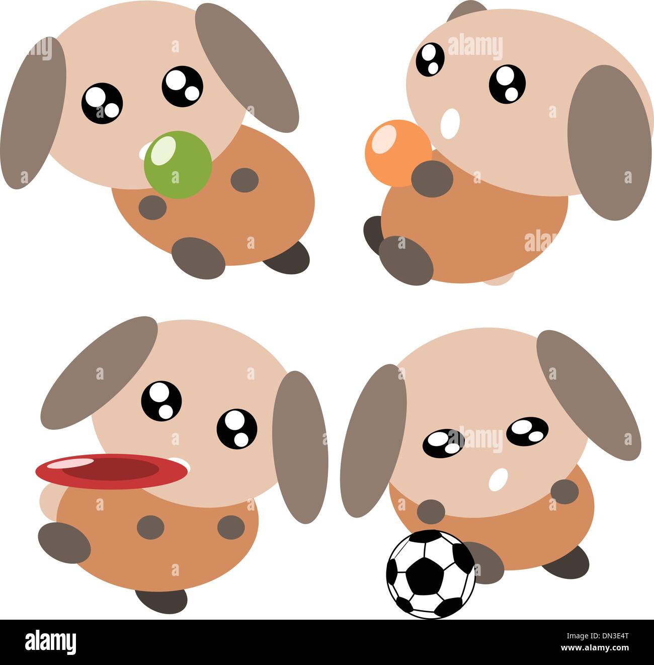 Cartoon dog illustration Stock Vector Image & Art - Alamy