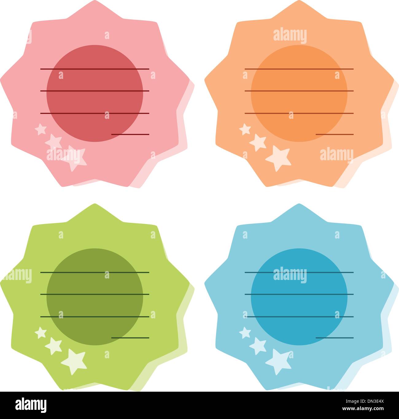 Colorful paper note illustration Stock Vector Image & Art - Alamy