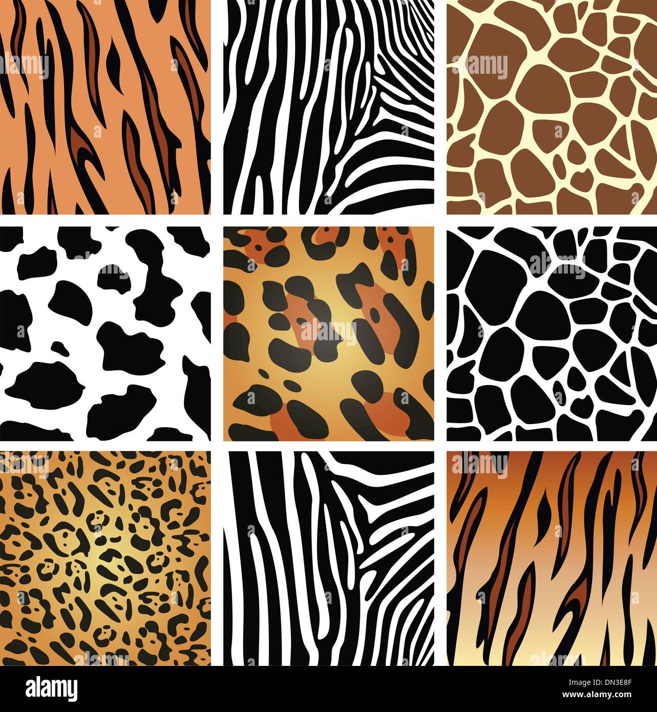 vector animal skin textures Stock Vector Image & Art - Alamy