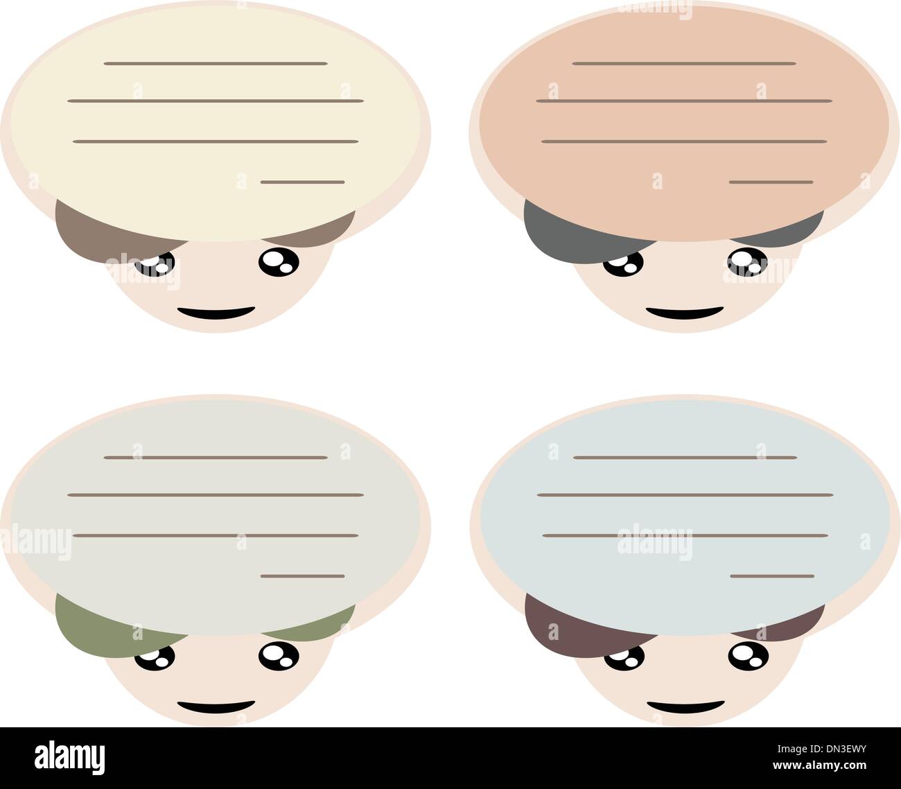 Note in head illustration Stock Vector Image & Art - Alamy