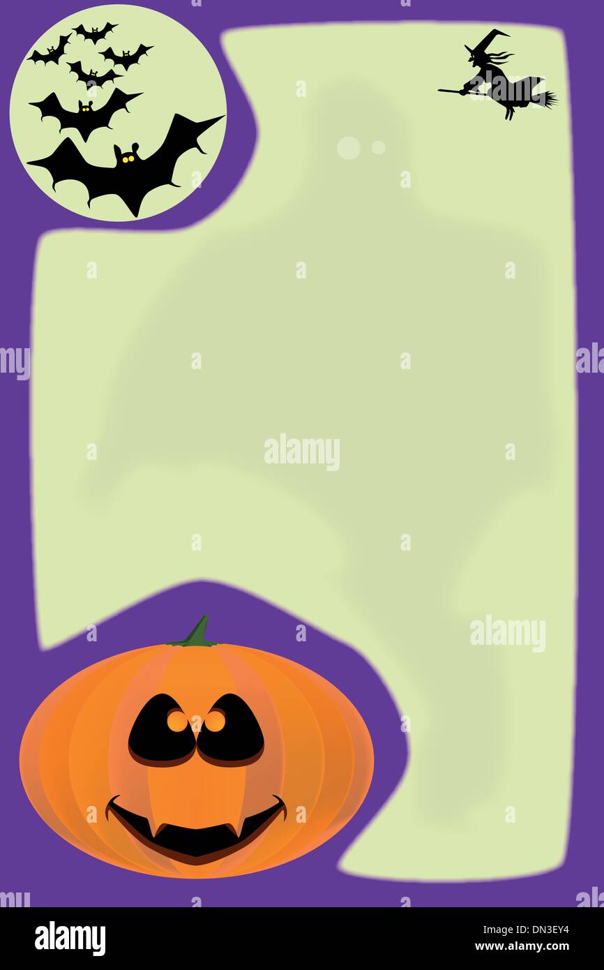 Halloween trick treat invitation Stock Vector Images - Alamy