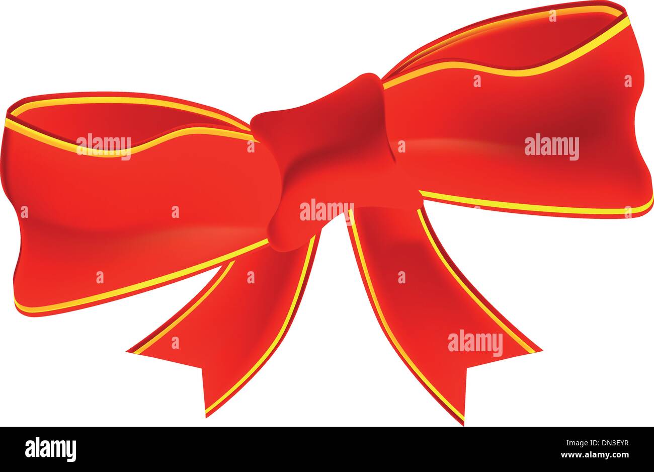 Gift wrapped present bow Stock Vector Images - Alamy
