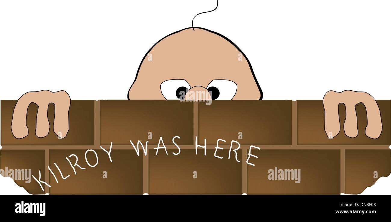 Kilroy was here hi-res stock photography and images - Alamy