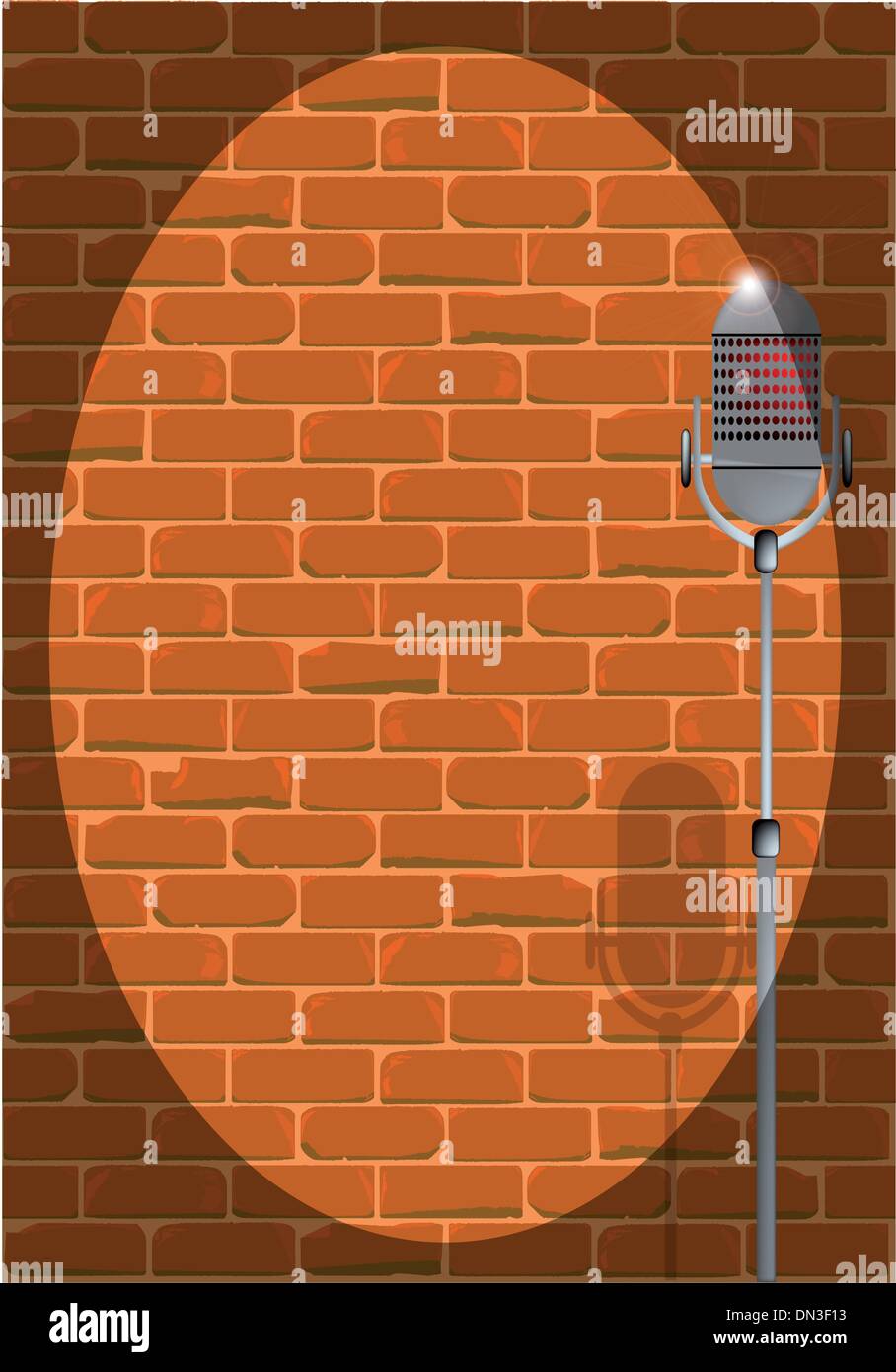 Stand up stage mic Stock Vector Images - Alamy