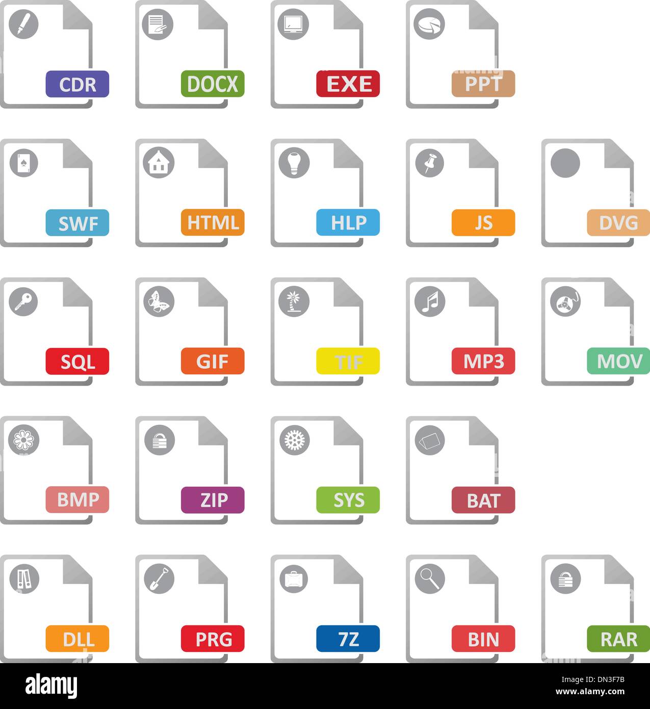 Files design Stock Vector Images - Alamy