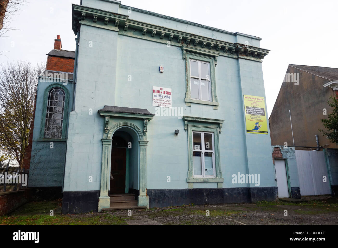 Leicester now used as a private tutoring school building hi-res stock ...