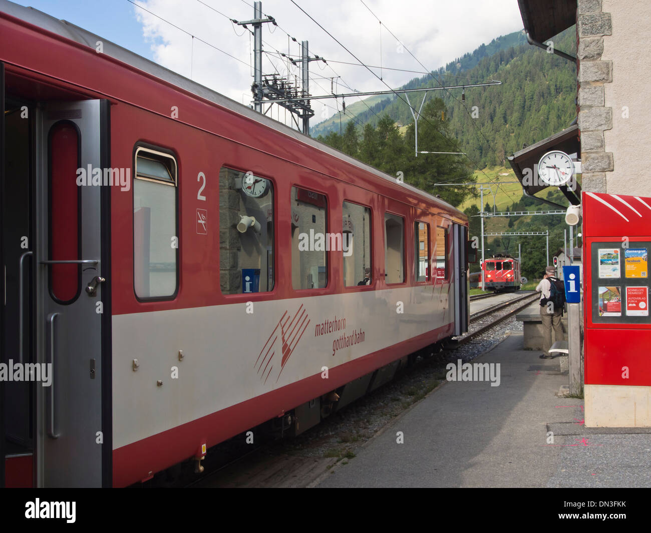 Railway station on matterhorn gothard hi-res stock photography and ...