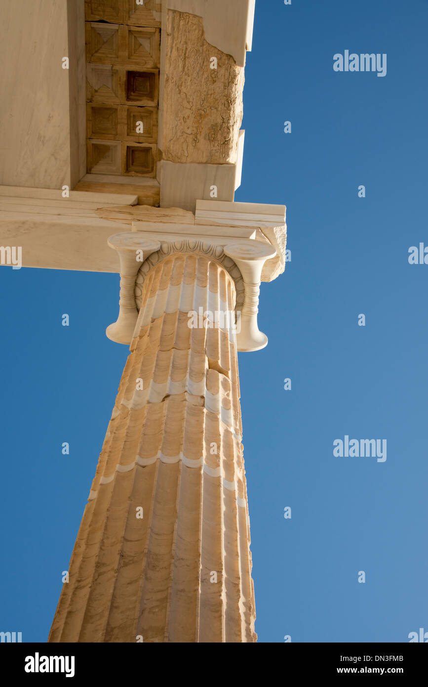 Greece, Athens, Acropolis. The Parthenon, Doric temple dedicated to the ...