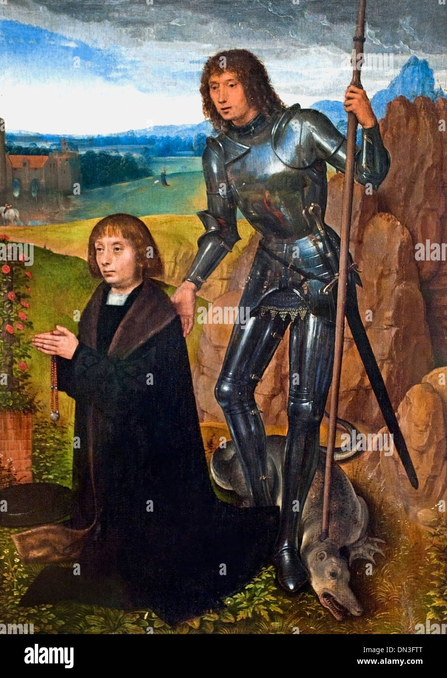 HL Georg mit stifter - Saint George with pacifier by Hans Memling ...