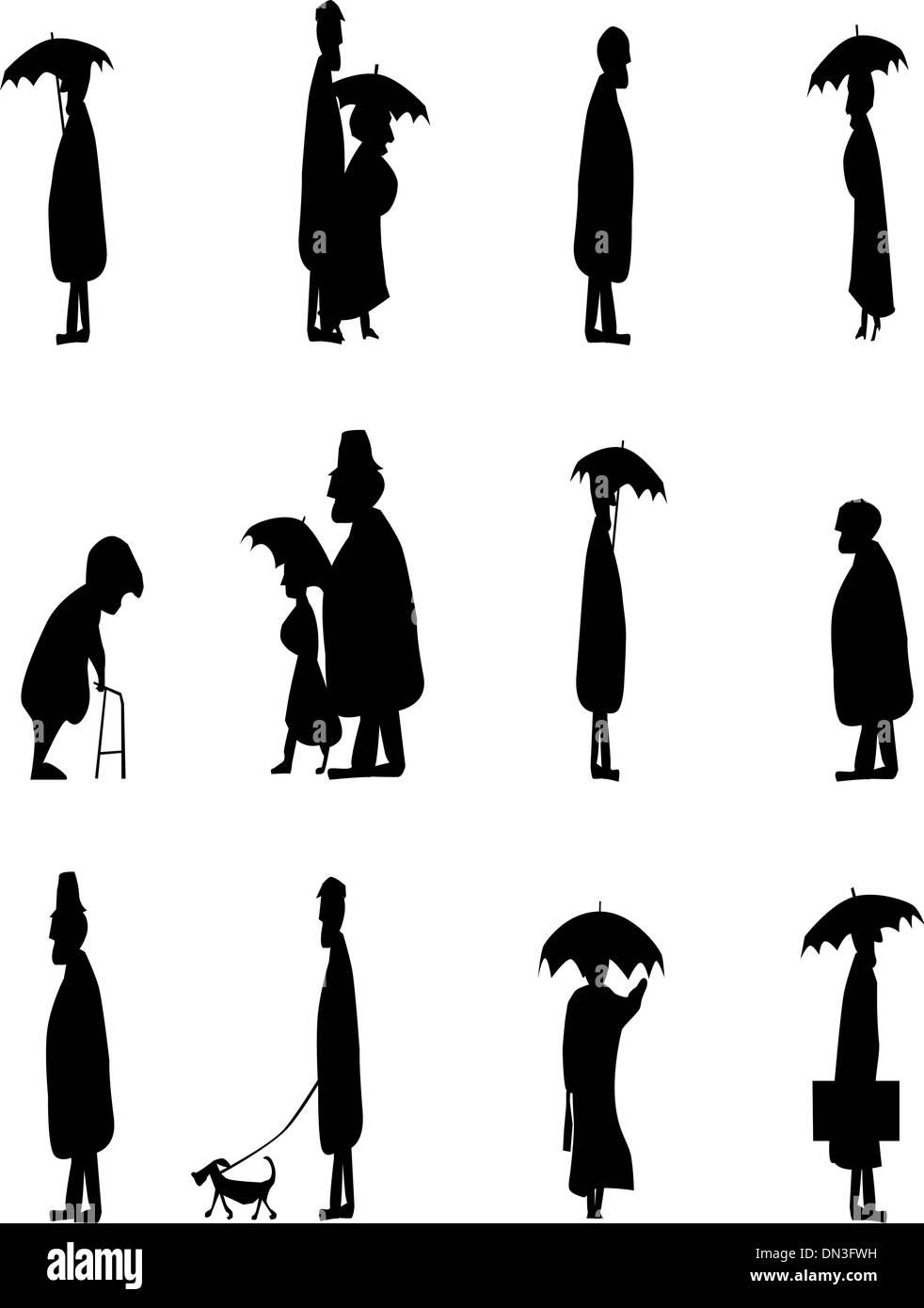 Oap walking Stock Vector Images - Alamy