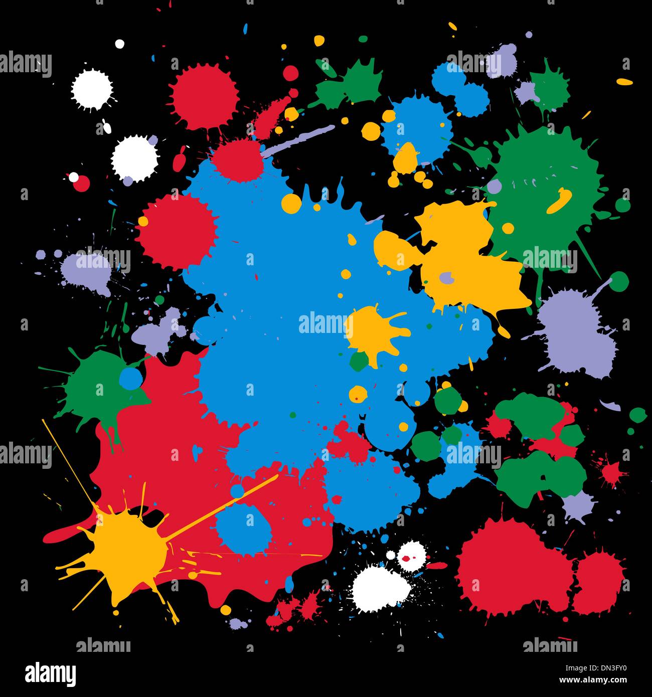 colorful ink splats Stock Vector Image & Art - Alamy