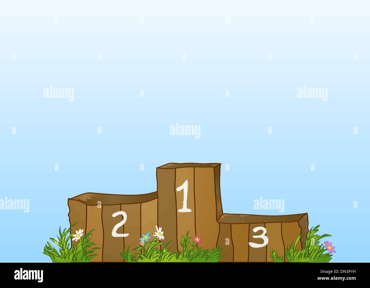 Winner sports wooden podium Stock Vector Image & Art - Alamy