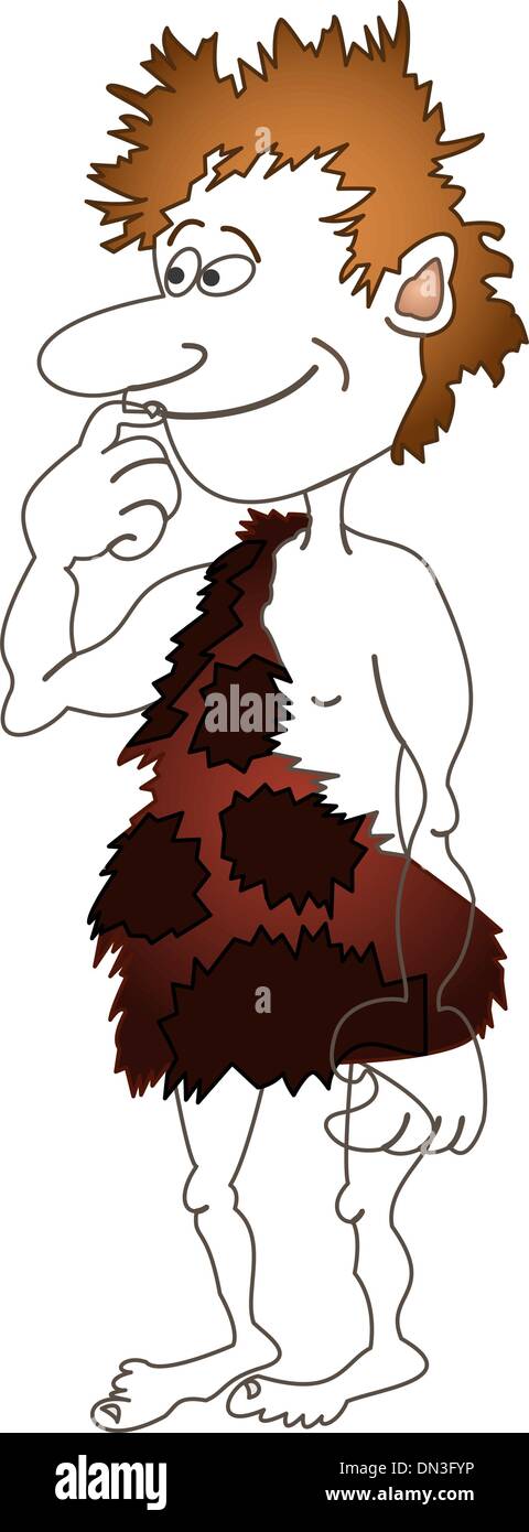 Prehistoric primitive man cartoon Stock Vector Images - Alamy