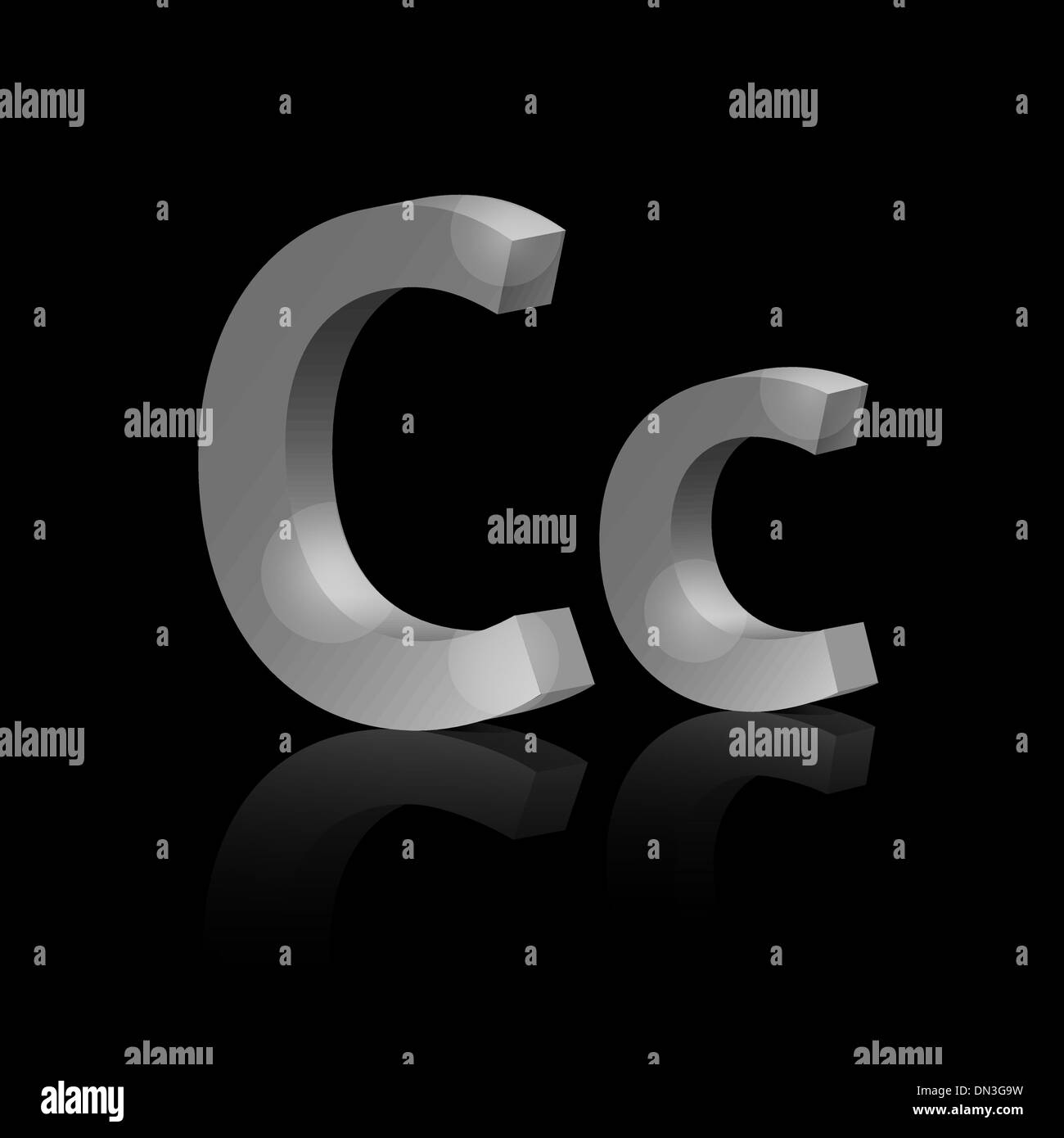 Metallic letter hi-res stock photography and images - Alamy