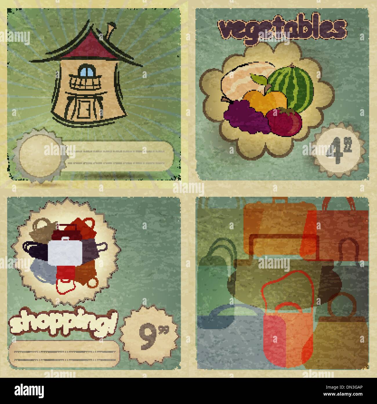 Vintage trade cards hi-res stock photography and images - Alamy