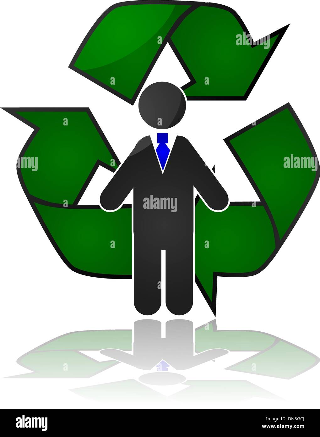 Person recycling icon vector vectors hi-res stock photography and ...