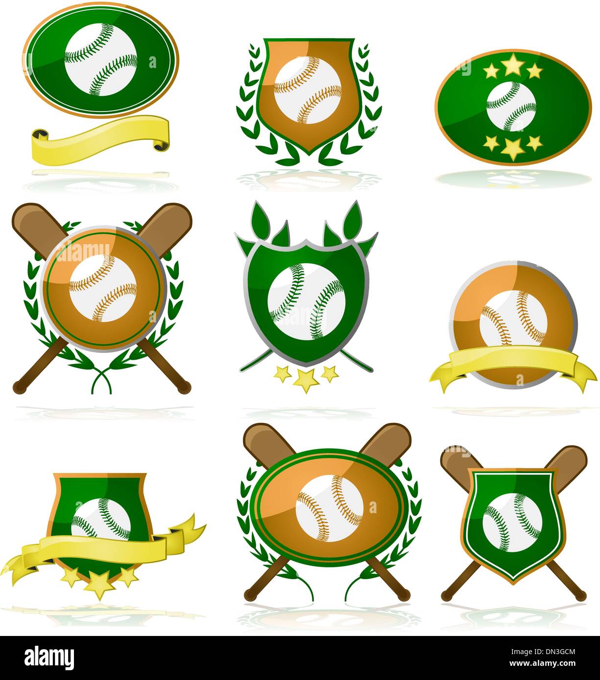 Team badges Stock Vector Images - Alamy
