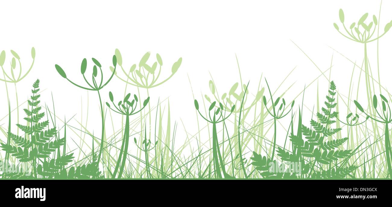 Horizontal grass Stock Vector Images - Alamy