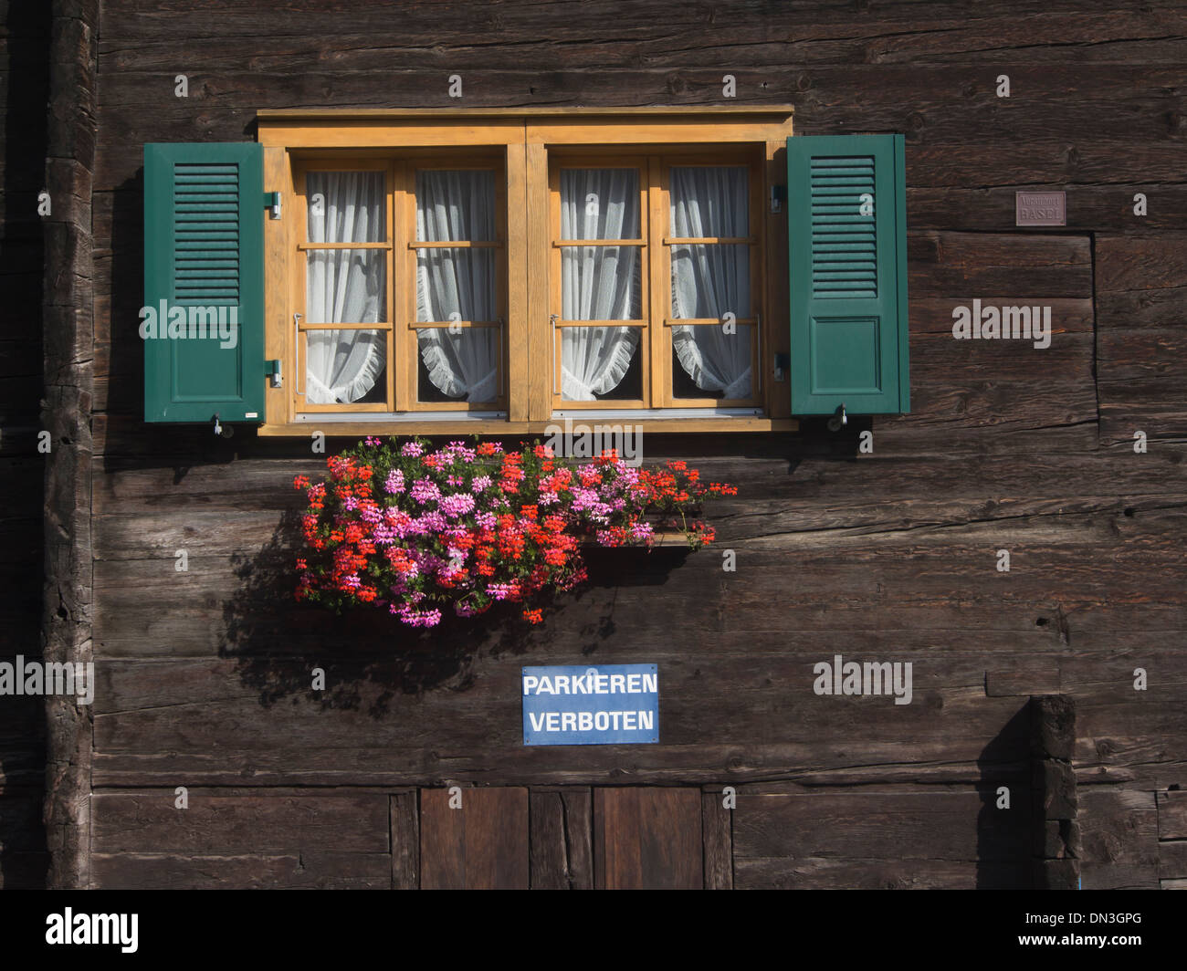 Switzerland swiss architecture timber house hi-res stock photography ...