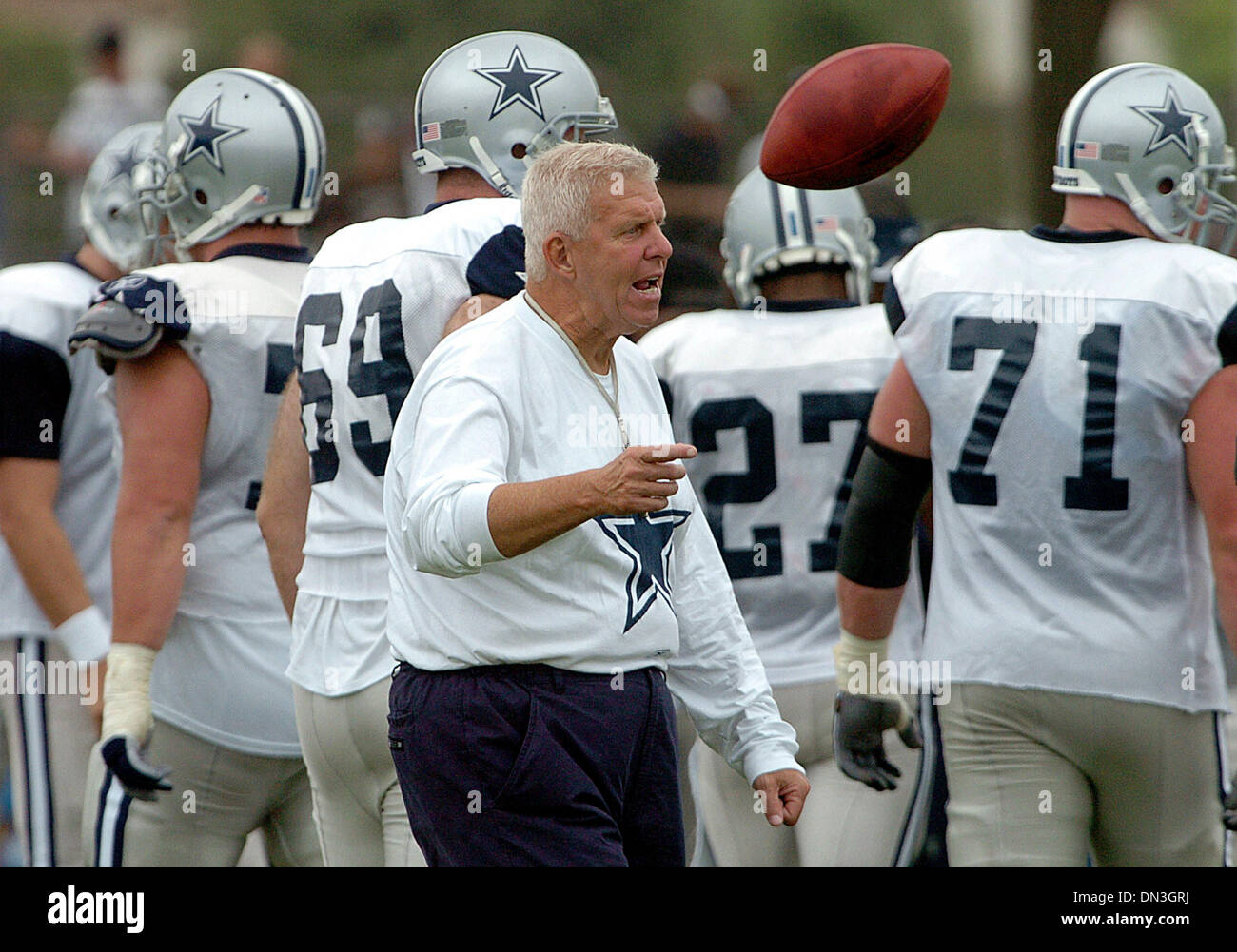 Jul 31, 2006; Oxnard, CA, USA; Dallas Cowboys coach BILL PARCELLS ...