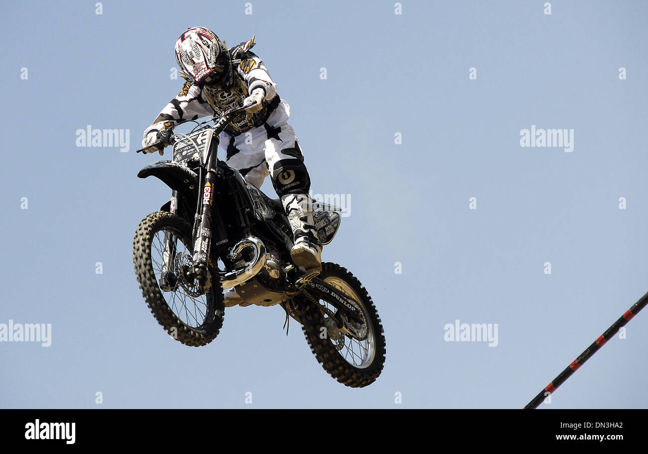August 5, 2006; Carson, CA, USA; Pro Moto X rider BRIAN DEEGAN on the ...