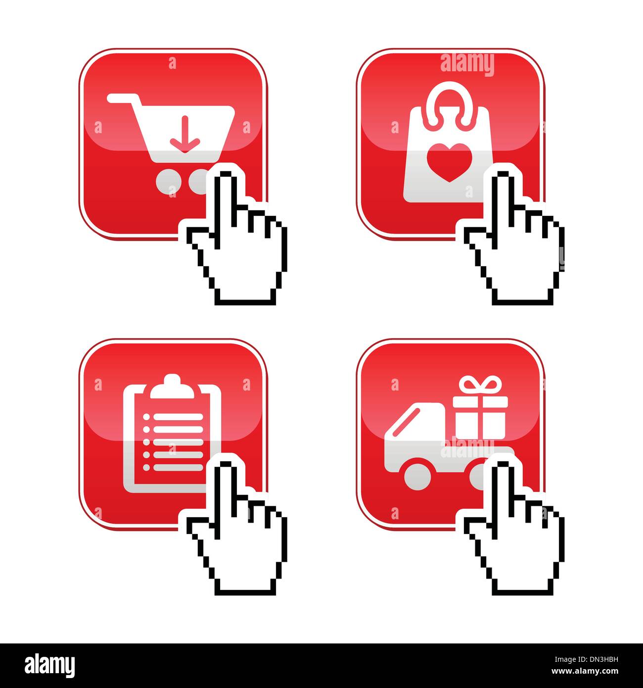 Buy cursor trolley Stock Vector Images - Alamy