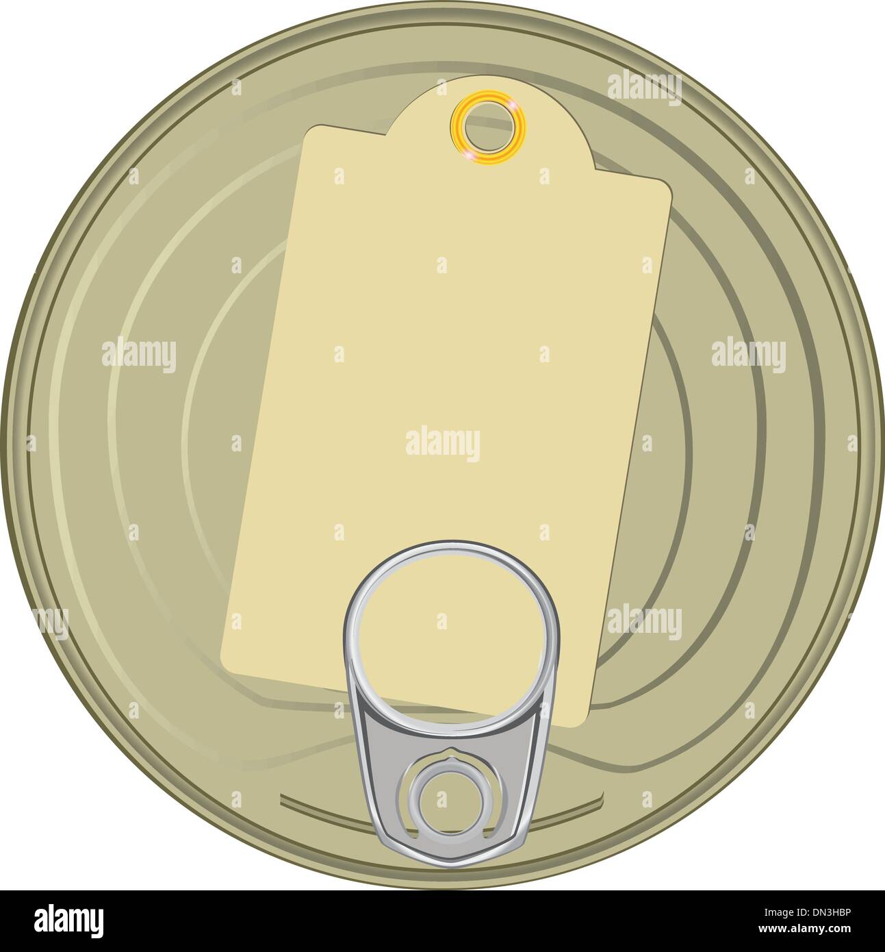 Food label can Stock Vector Images - Alamy