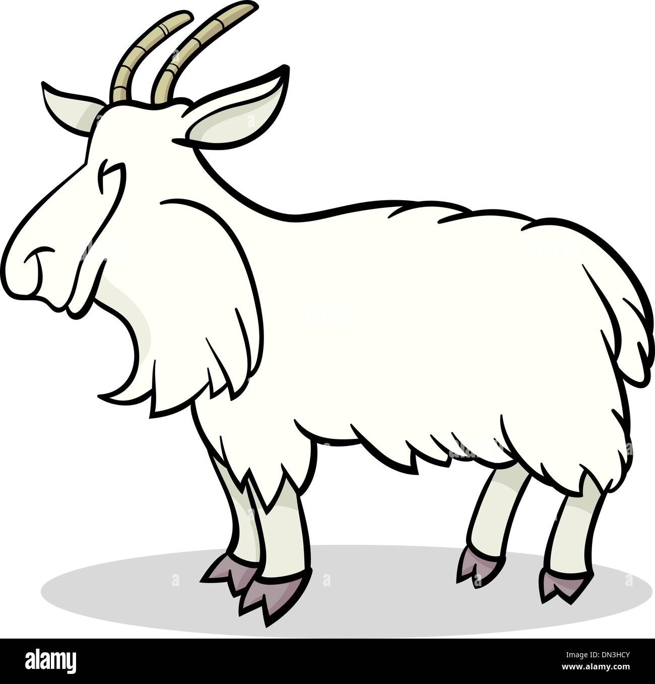 goat farm animal cartoon illustration Stock Vector Image & Art - Alamy