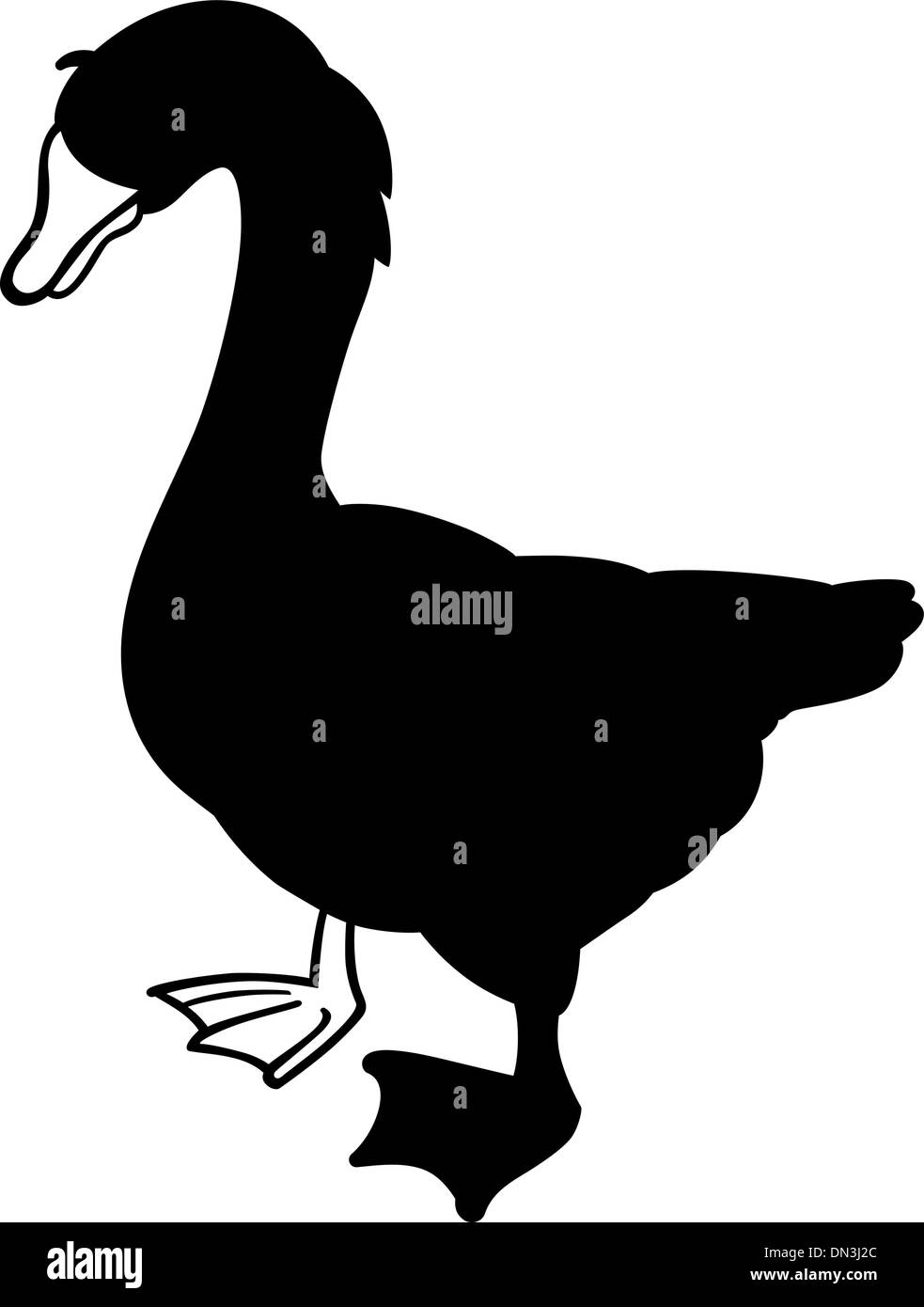 farm goose cartoon for coloring book Stock Vector Image & Art - Alamy