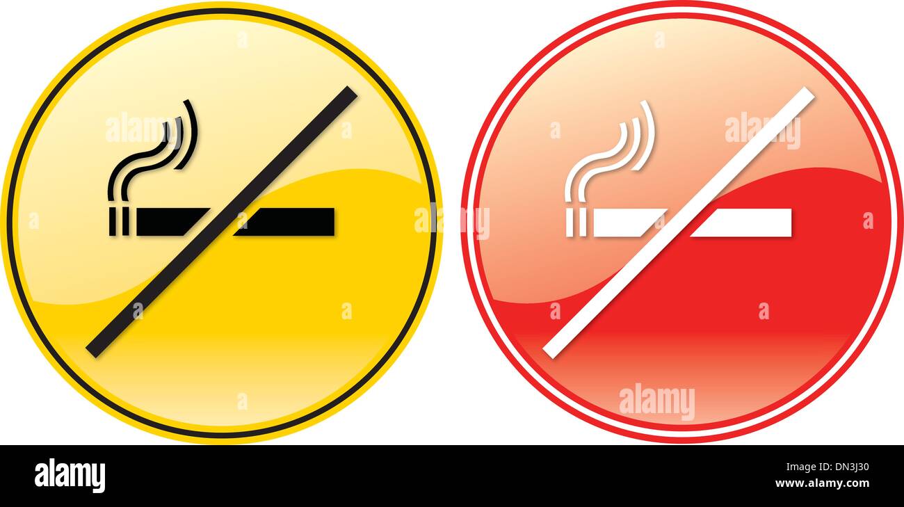 No Smoking Label Sign Symbol Stock Vector Image & Art - Alamy