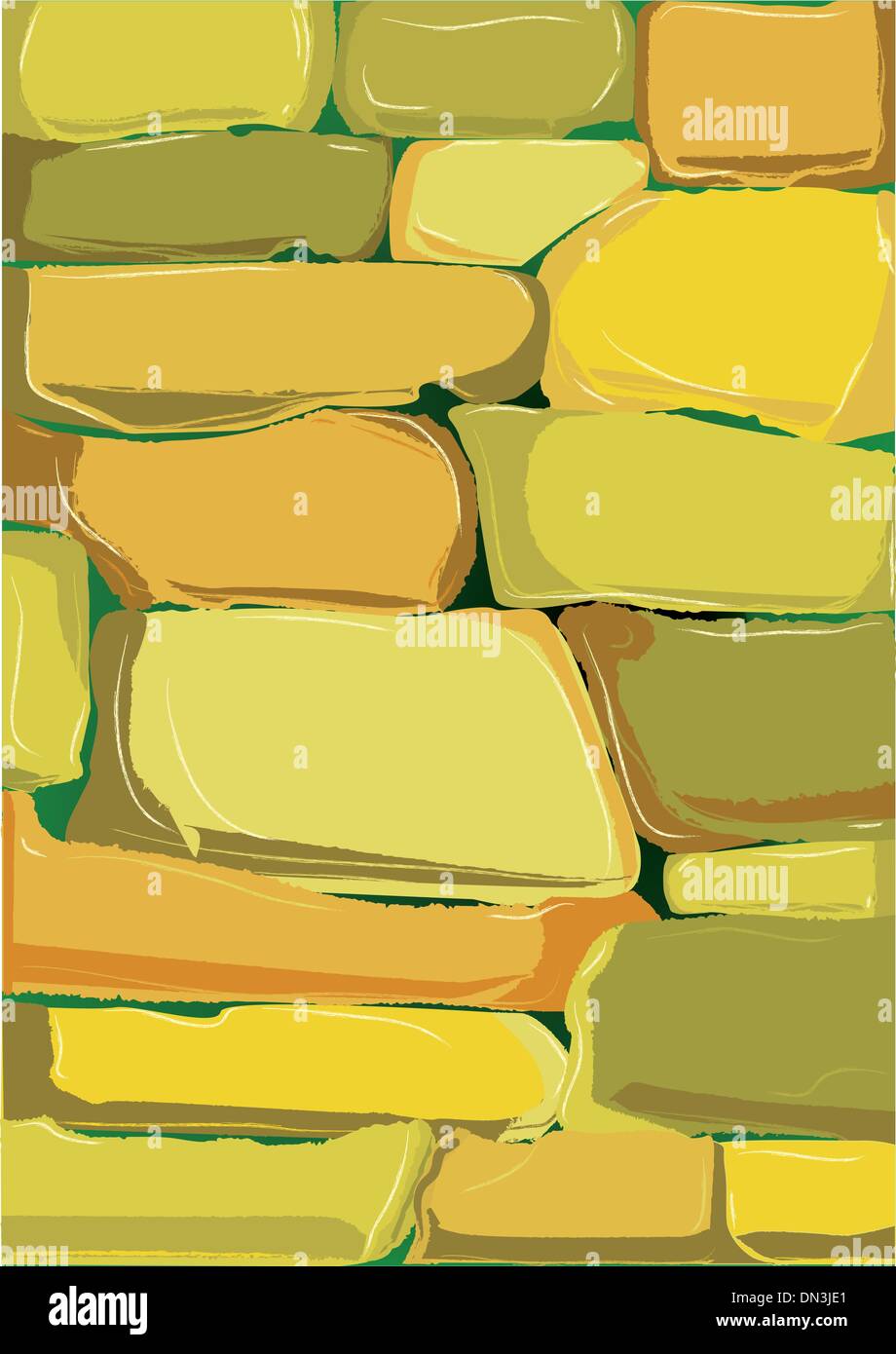 Cartoon Stone Wall Stock Vector Image & Art - Alamy