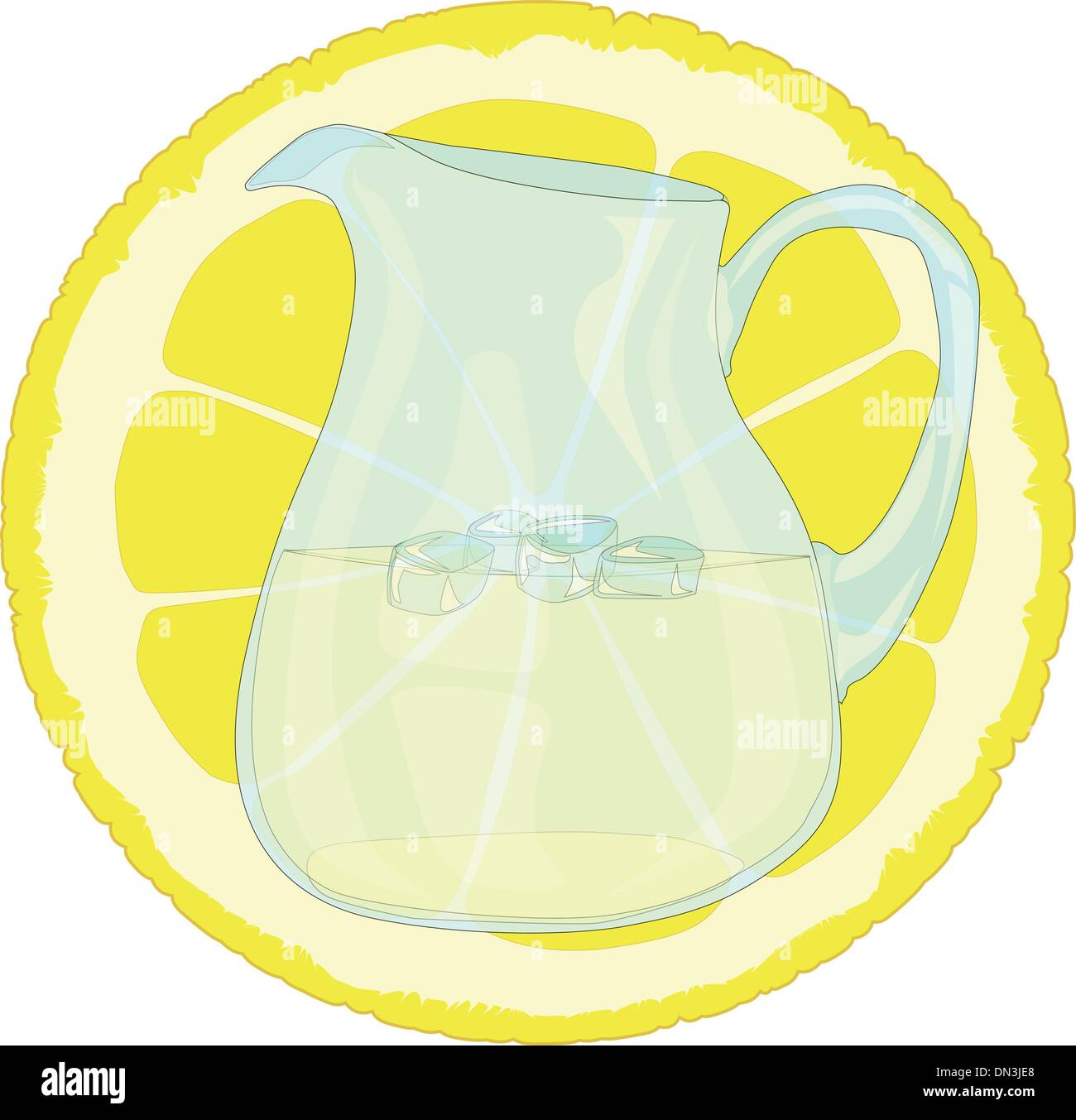 Pitcher of lemonade Stock Vector Images - Alamy