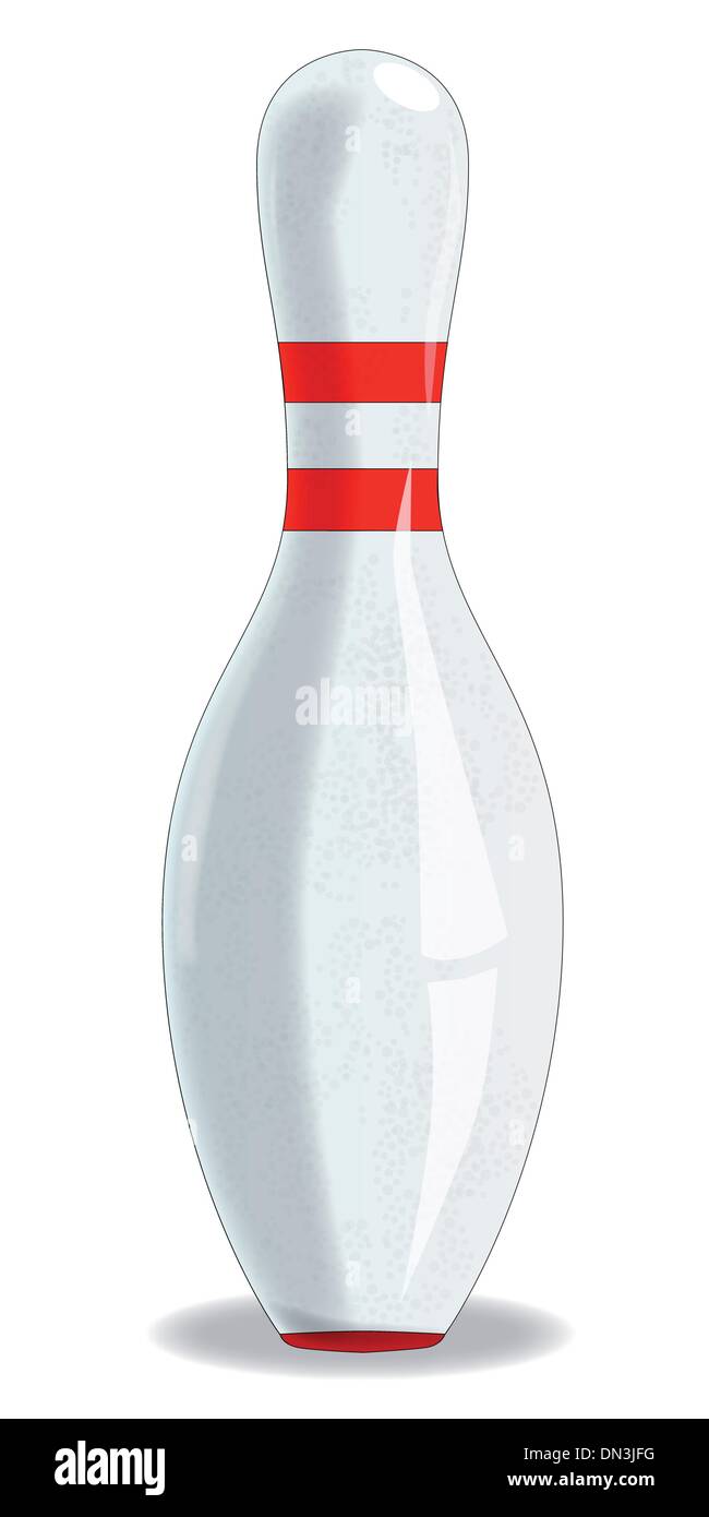 Ten pin bowling pin Stock Vector Images - Alamy