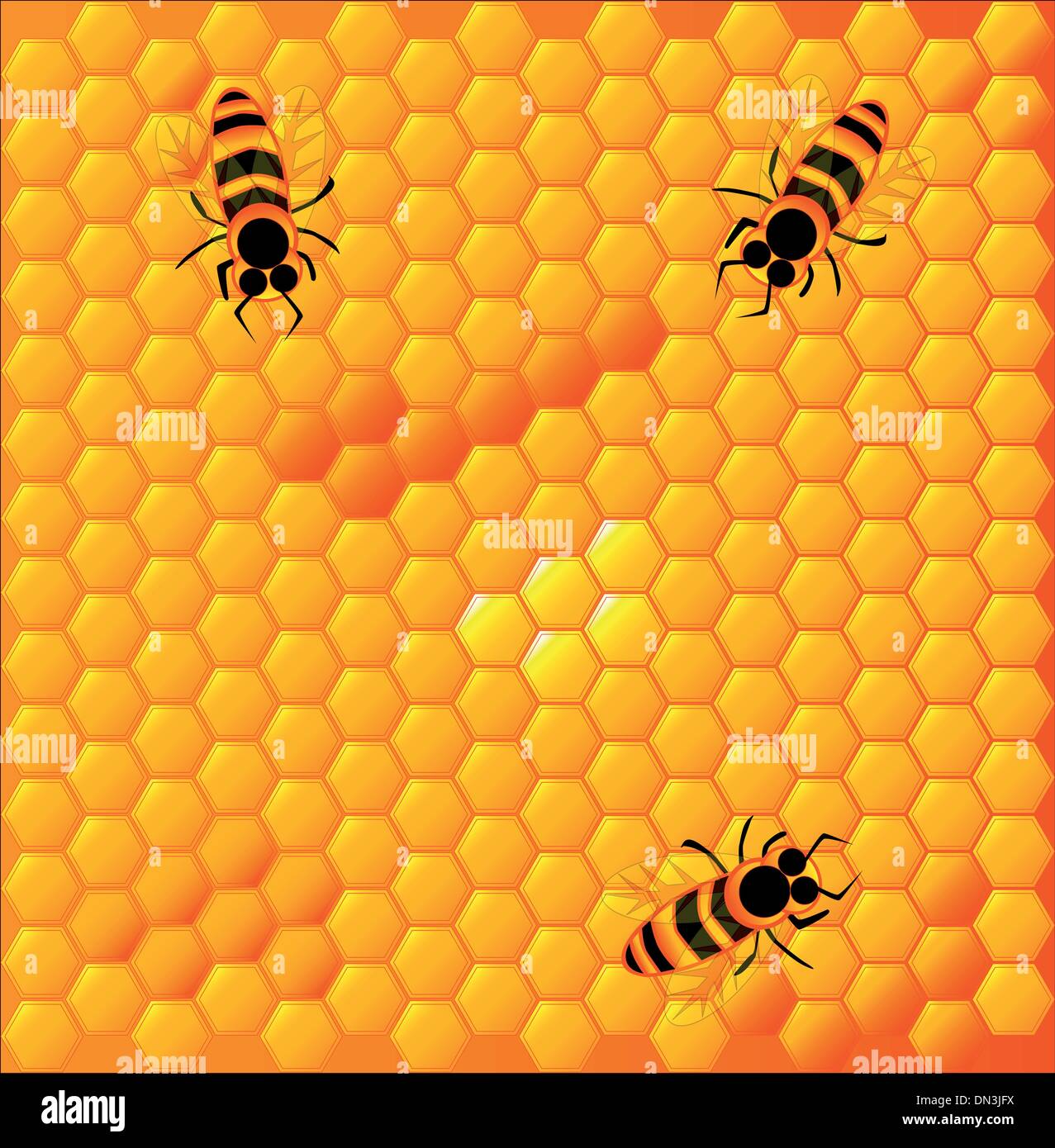 Teamwork of bees Stock Vector Images - Alamy