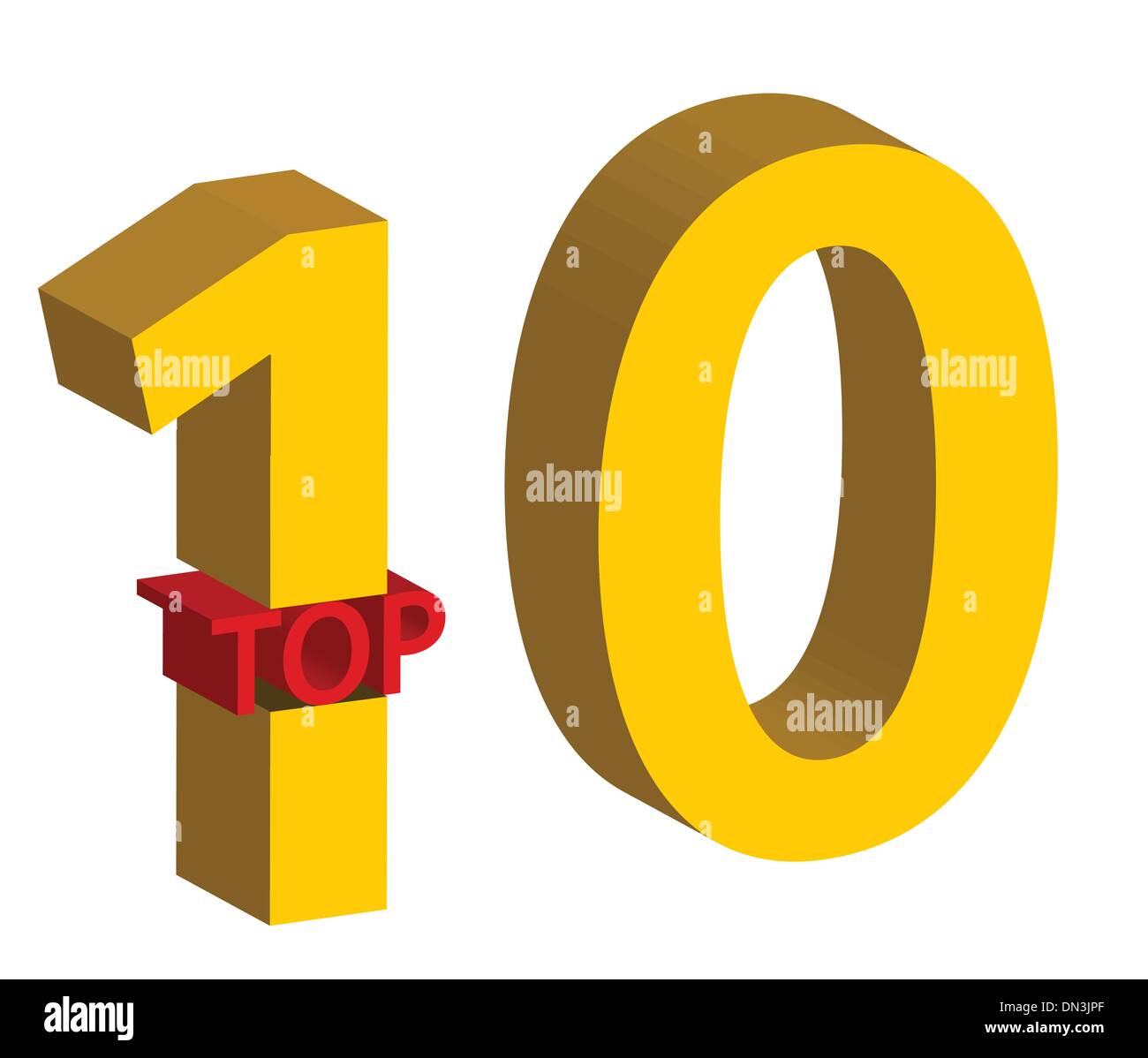 Number 10 high section Stock Vector Images - Alamy