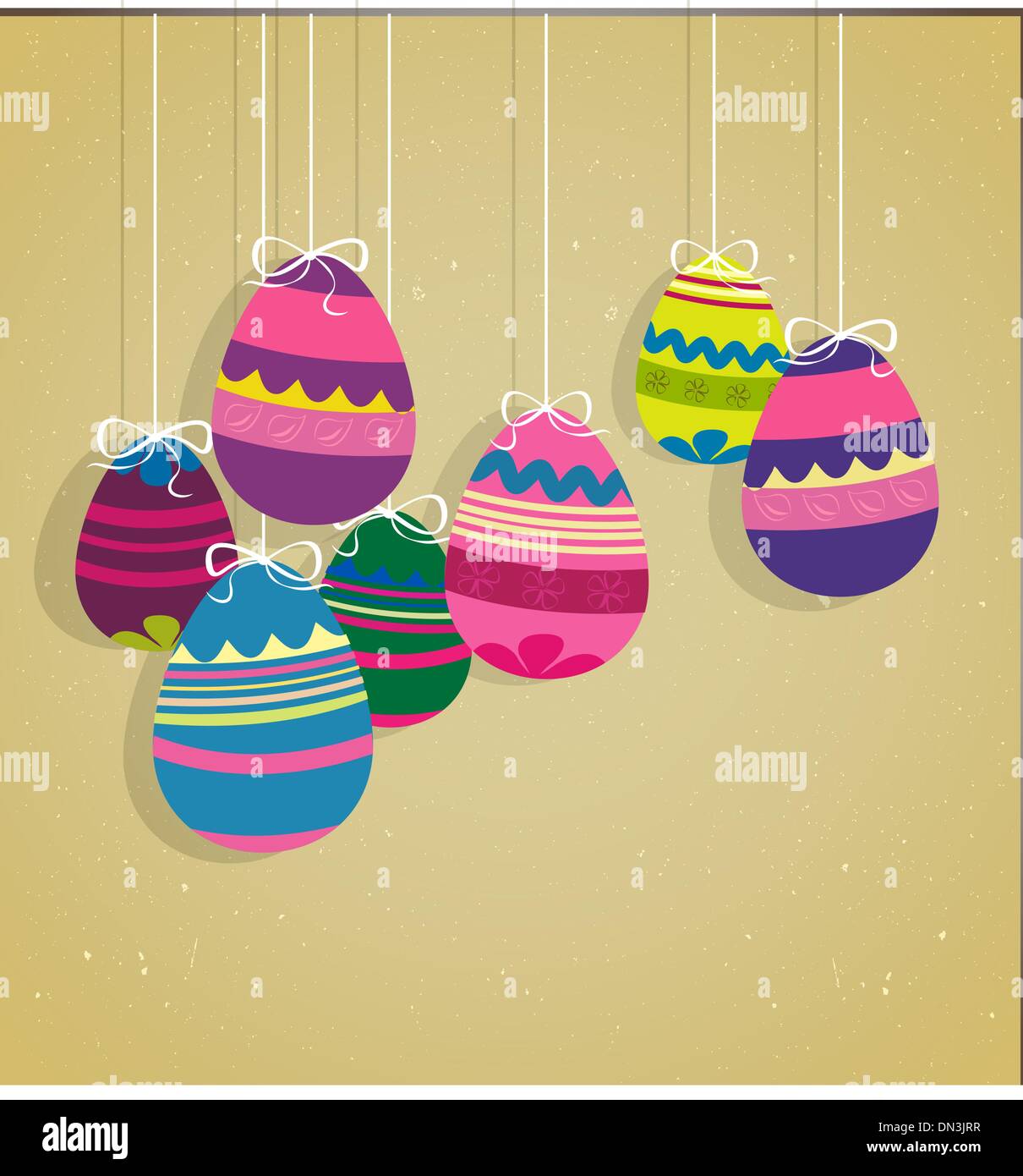 Border banner easter eggs Stock Vector Images - Alamy