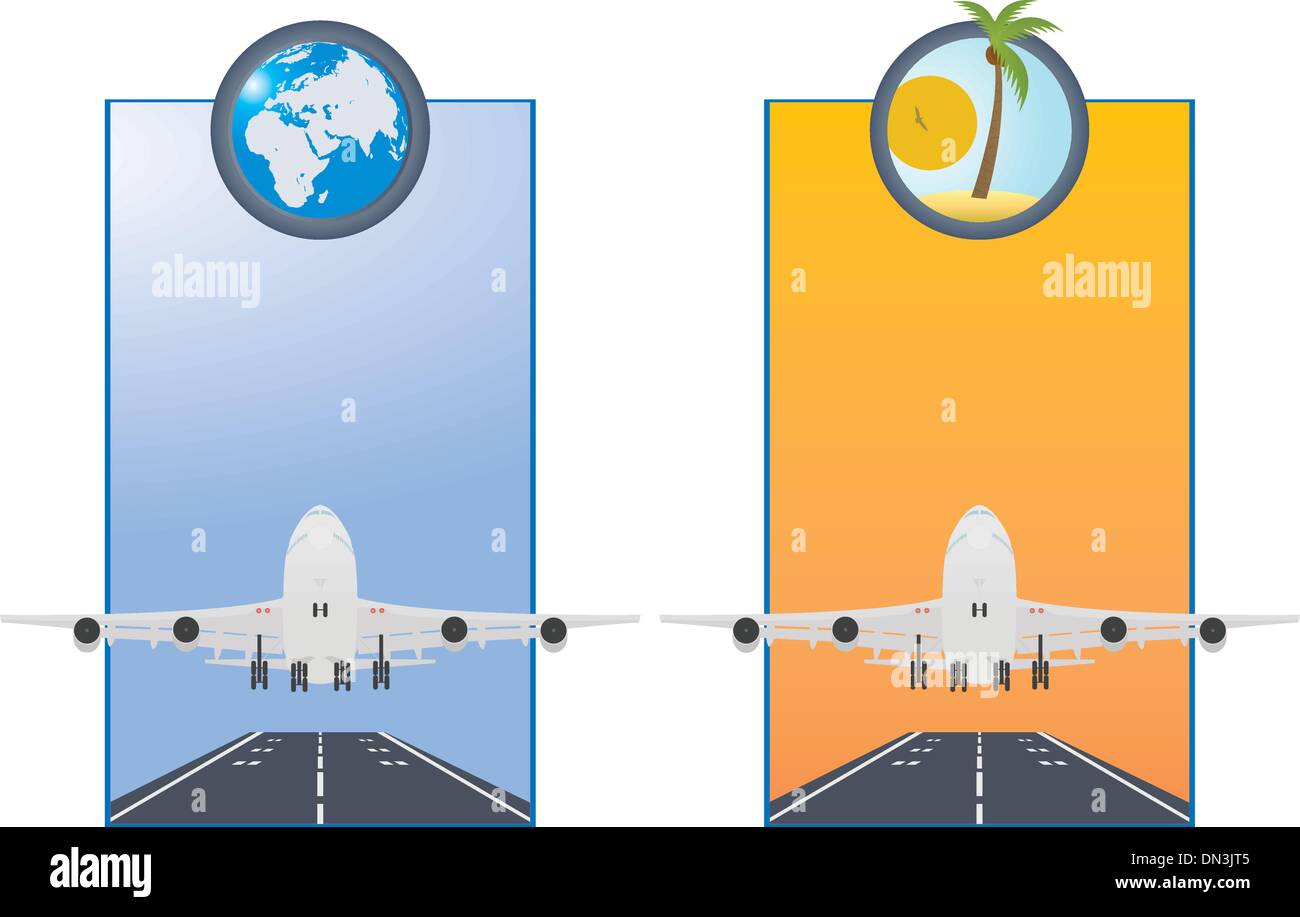 Airplane takeoff tower Stock Vector Images - Alamy