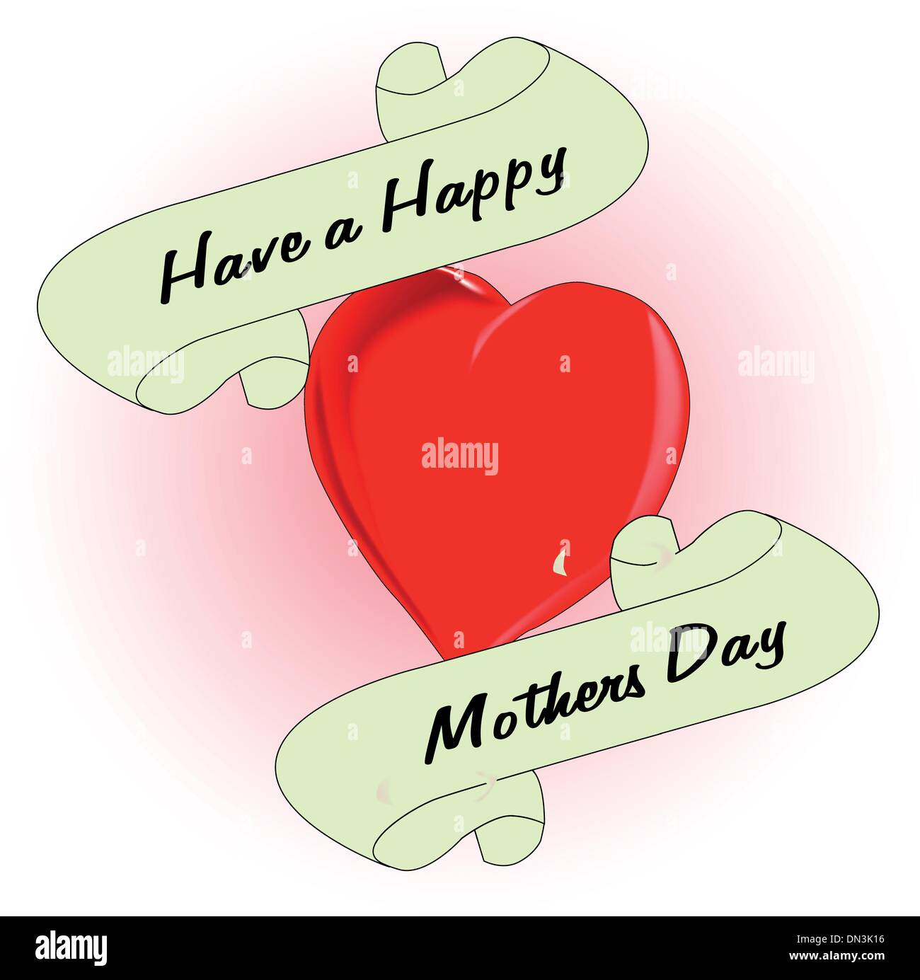 Mothers Day Heart Stock Vector Image & Art - Alamy