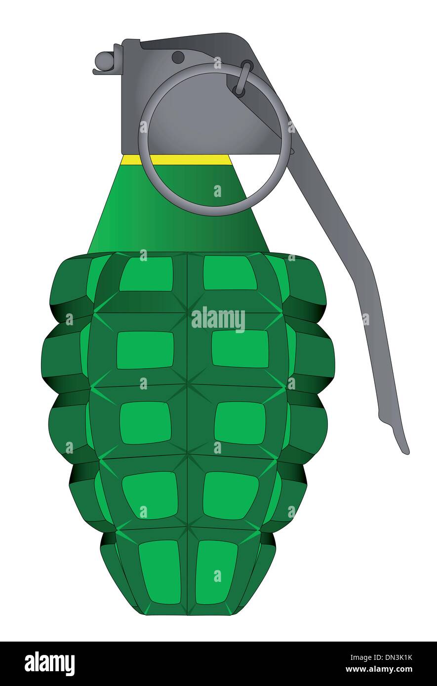 Hand grenade isolated Stock Vector Images - Alamy
