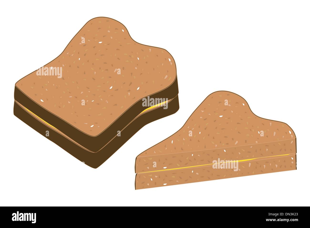 White sliced bread on white Stock Vector Images - Alamy