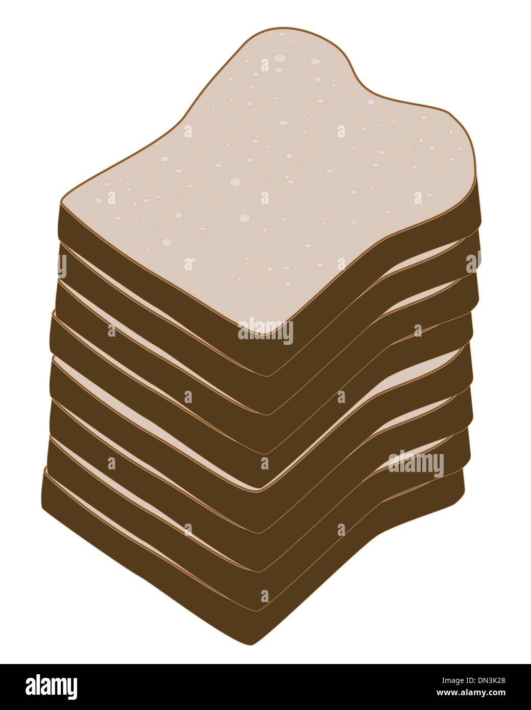 Sliced bread drawing hi-res stock photography and images - Alamy