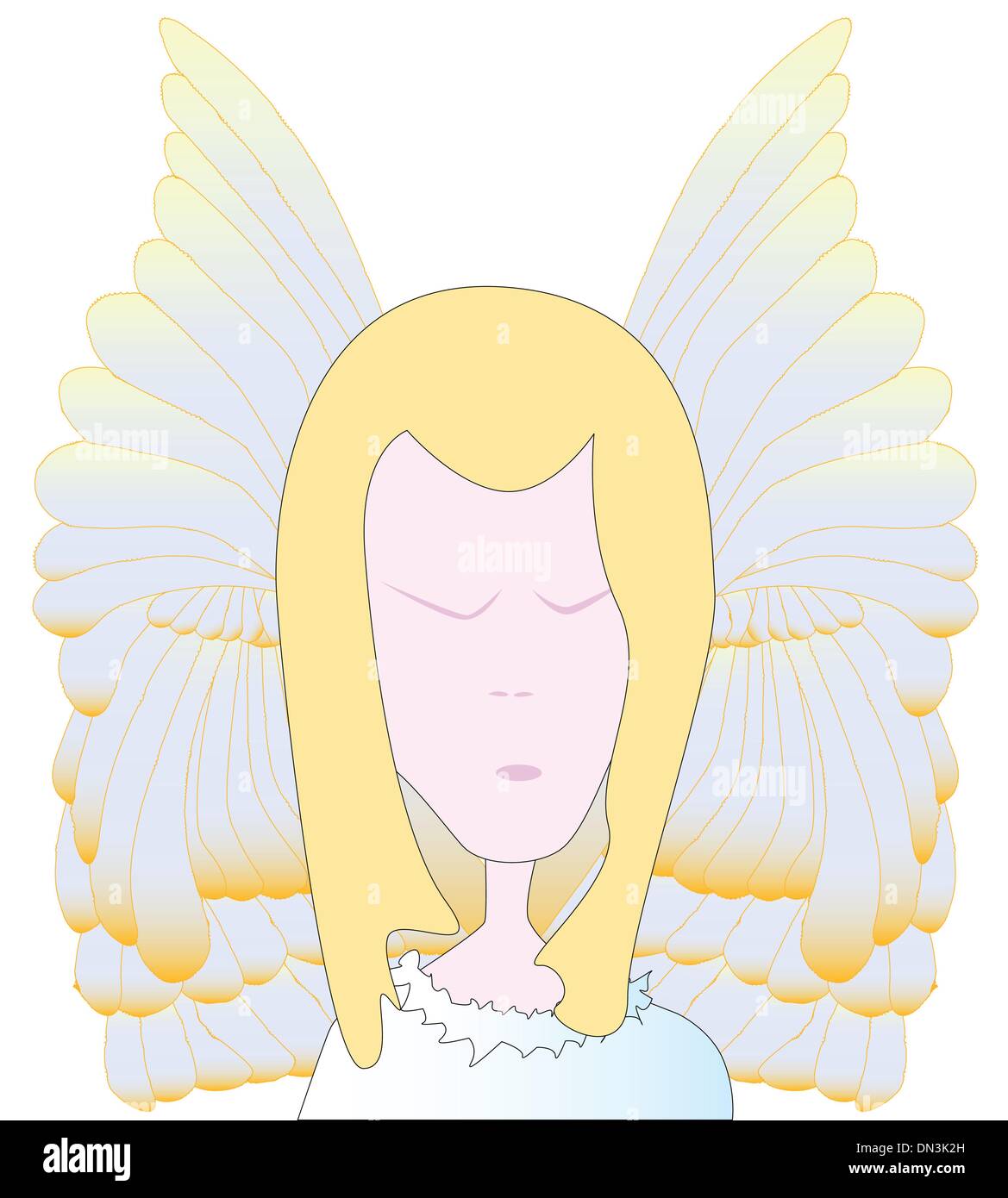Angelic face Stock Vector Images - Alamy