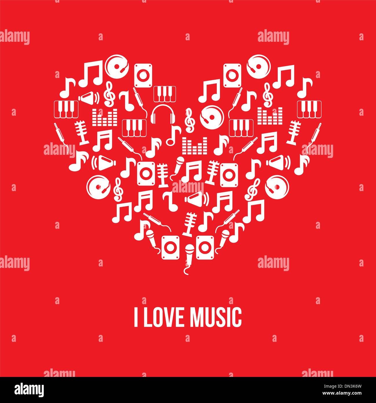 Heart music group Stock Vector Images - Alamy