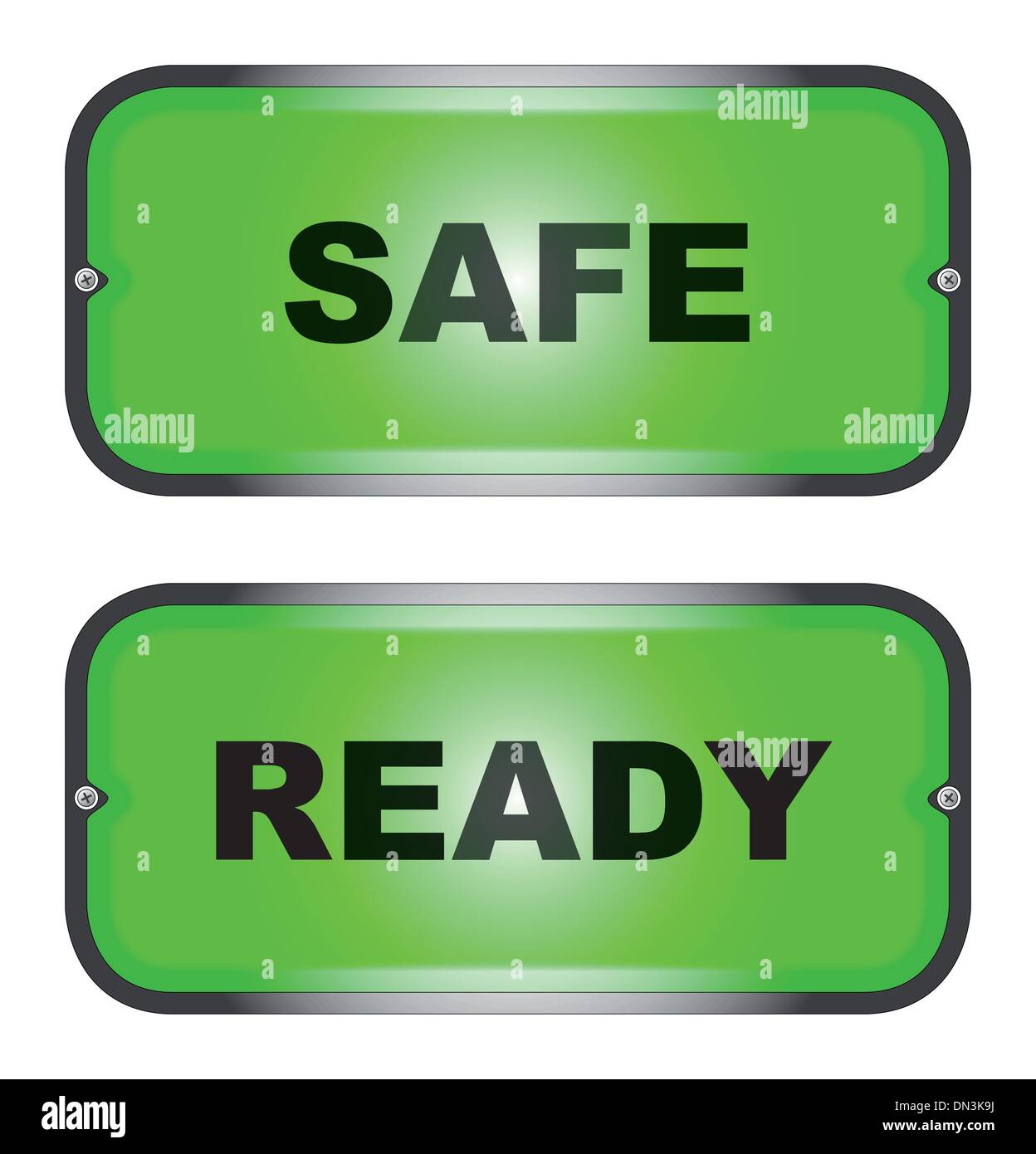 Safe and Ready Stock Vector Image & Art - Alamy