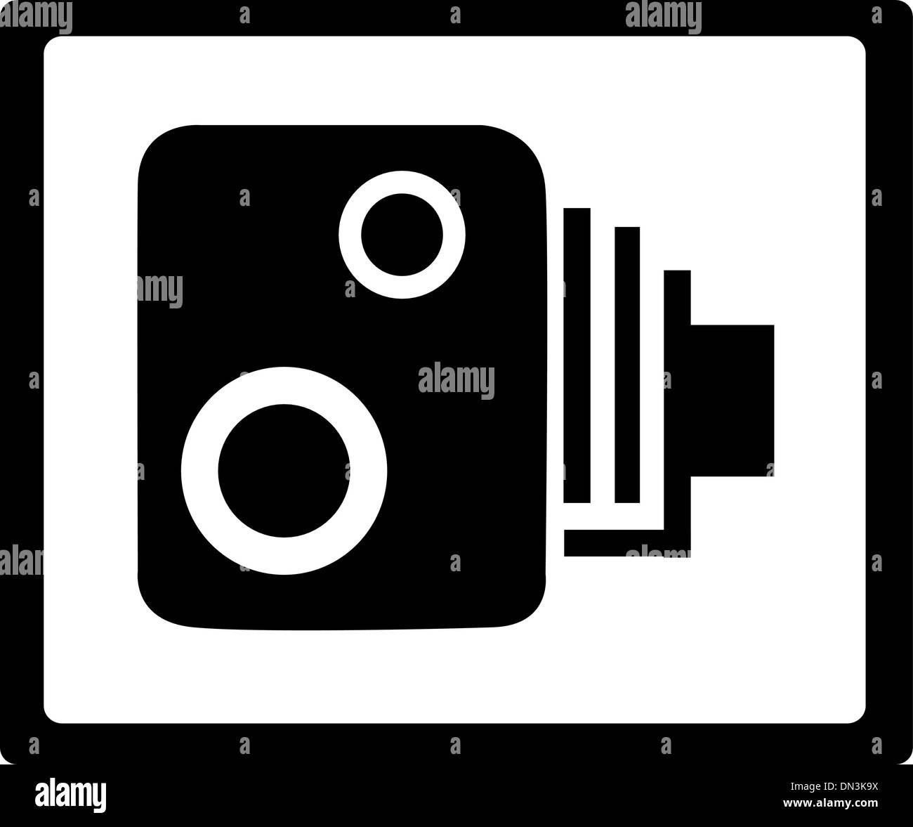 Speeding camera Stock Vector Images - Alamy