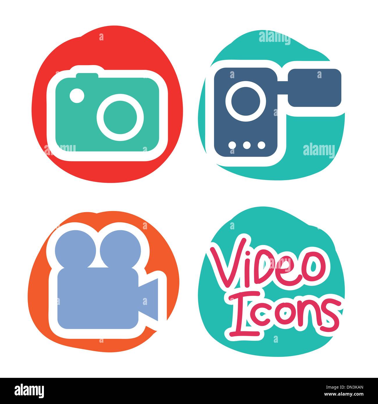 Video Camera Drawing Cut Out Stock Images & Pictures - Alamy